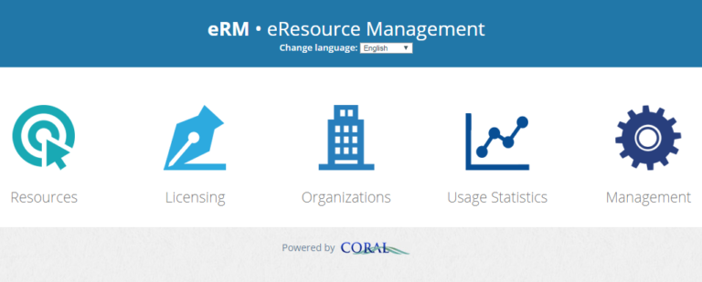 CORAL – An Open Source Electronic Resource Management System
