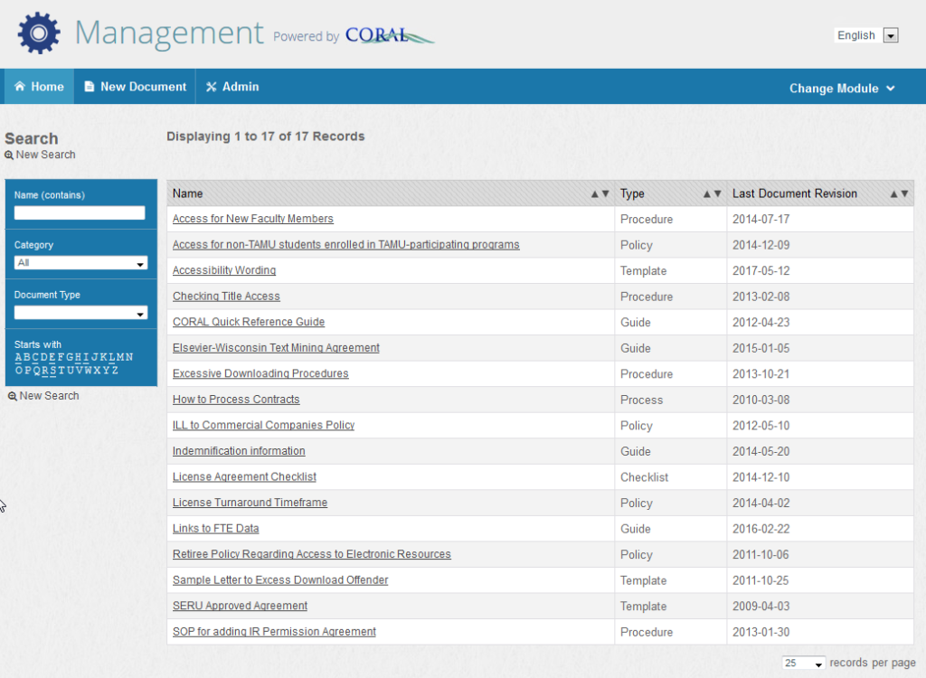 Management – CORAL – An Open Source Electronic Resource Management System